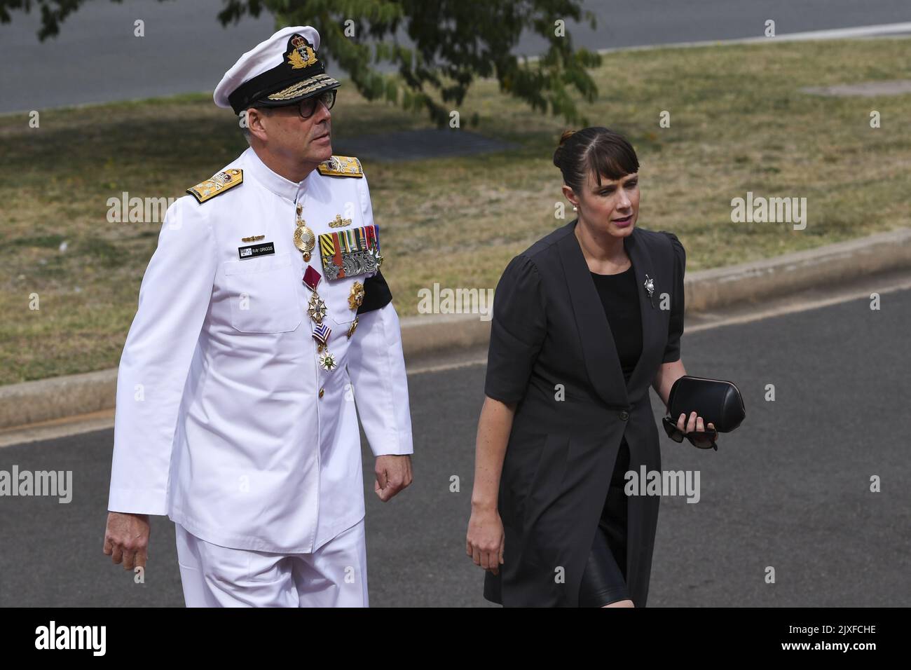 Deputy Chief of the Defence Force Vice-Admiral Ray Griggs and his wife ...