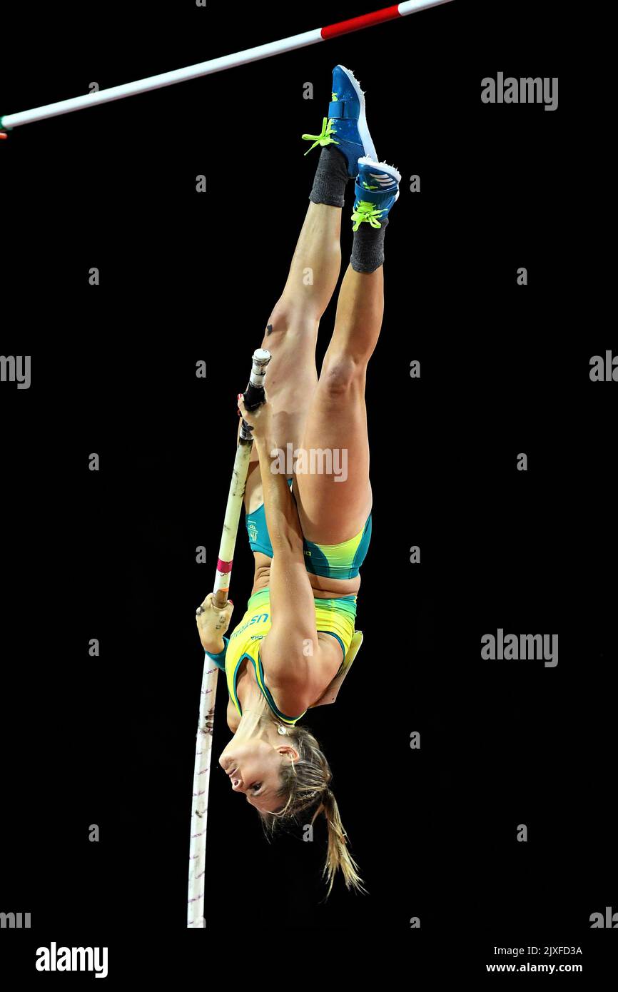 Nina Kennedy of Australia during the Women's Pole Vault Final on day ...