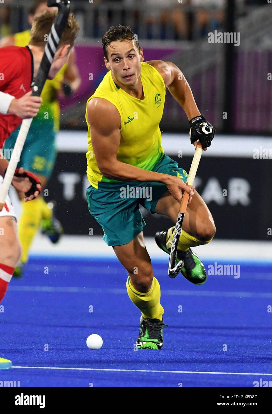 Tom Craig of Australia is seen during the Men's Hockey semifinal match ...