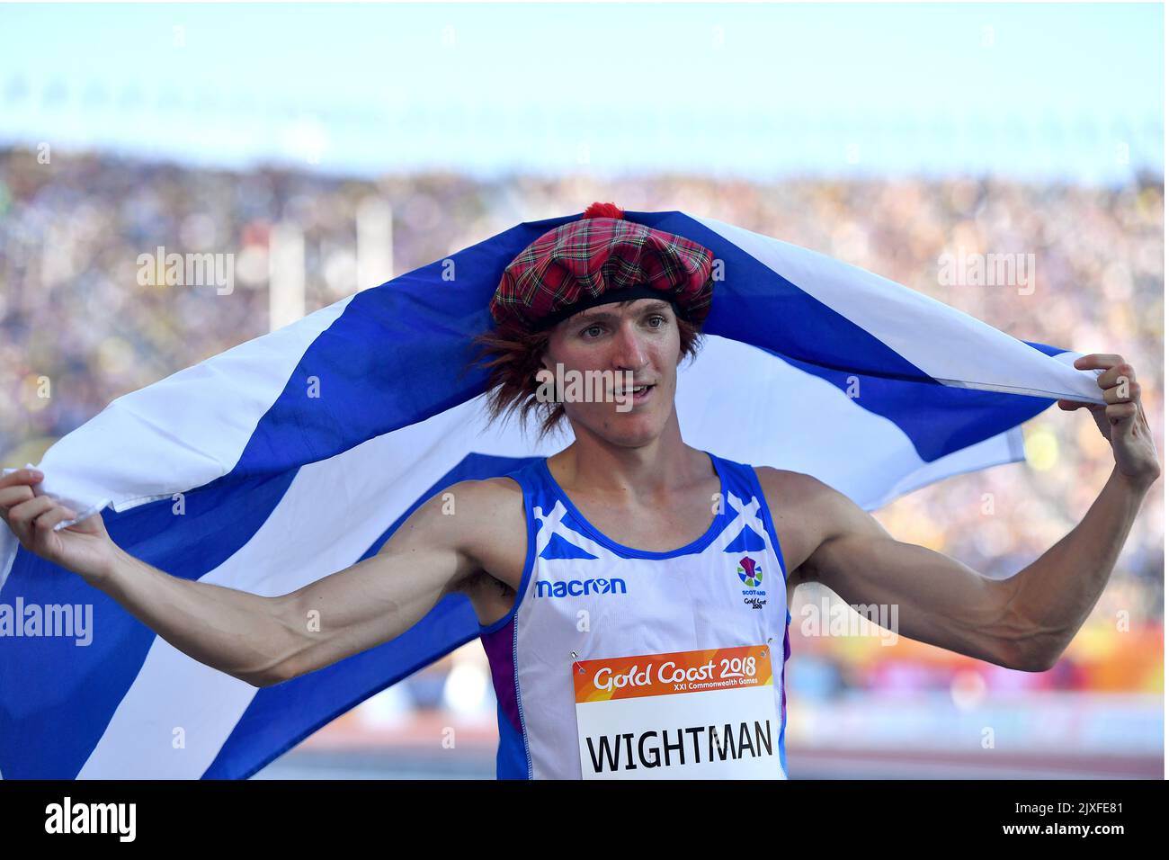 Jake Wightman Of Scotland Celebrates After Winning The Bronze Medal In