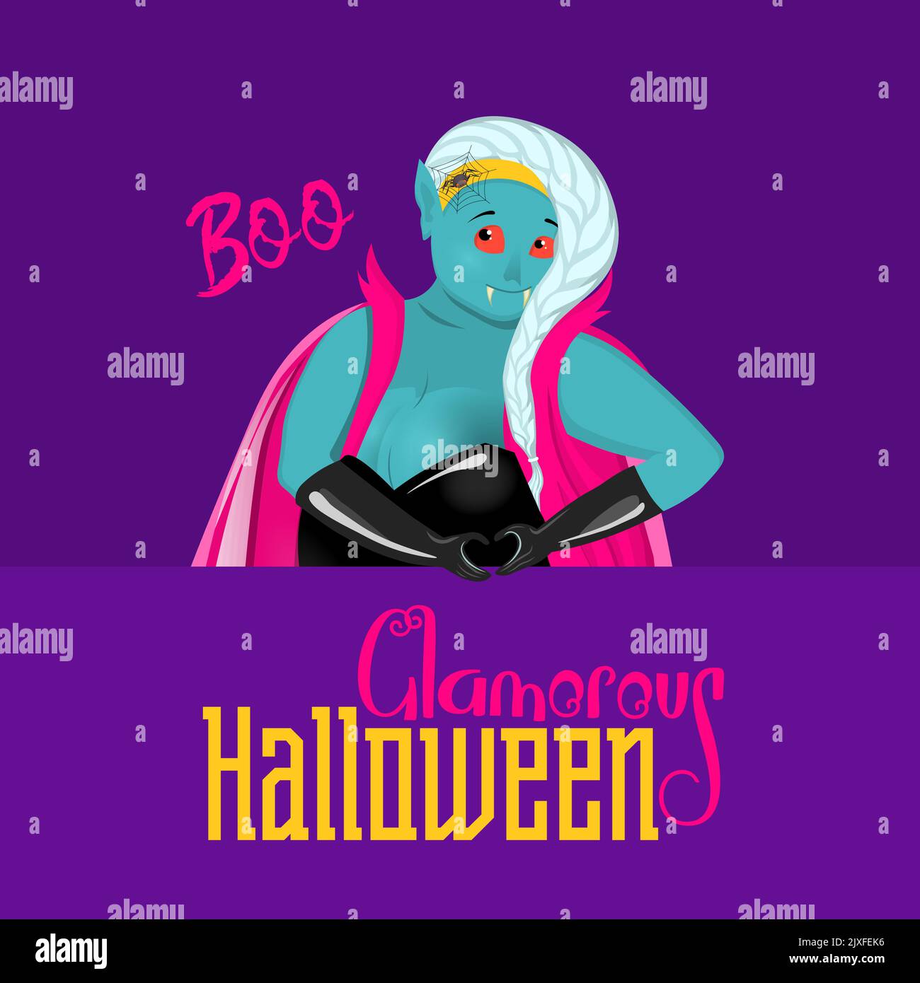 Boo Funny vampire. Halloween character. Scary and terrible vampire ...