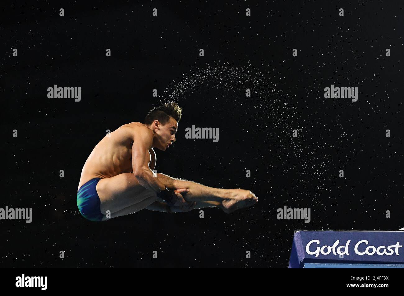 Declan Stacey of Australia during the Mens 10m Platform Final on day ...