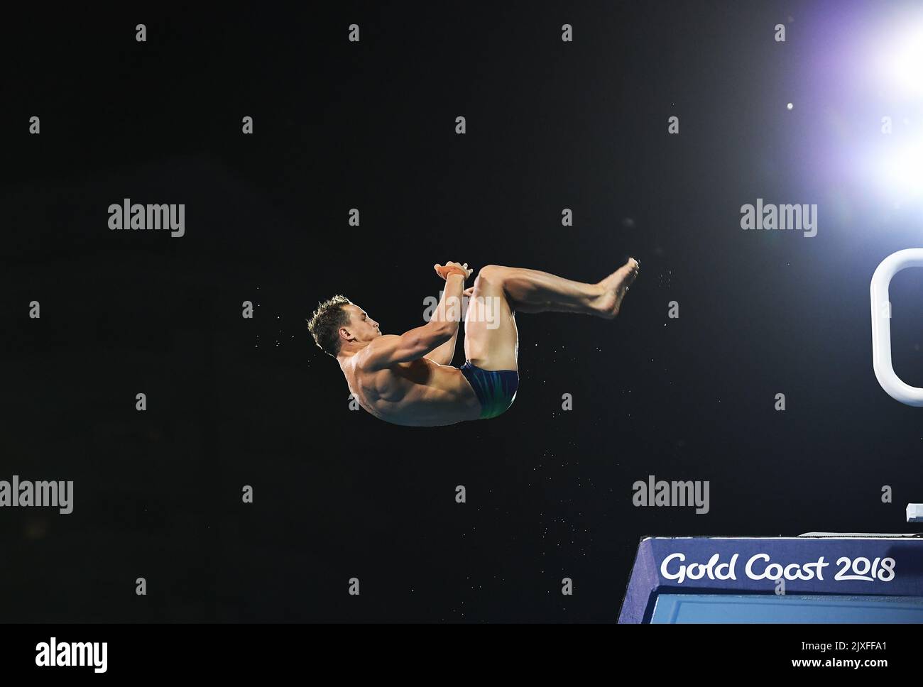 Domonic Bedggood of Australia during the Mens 10m Platform Final on day ...