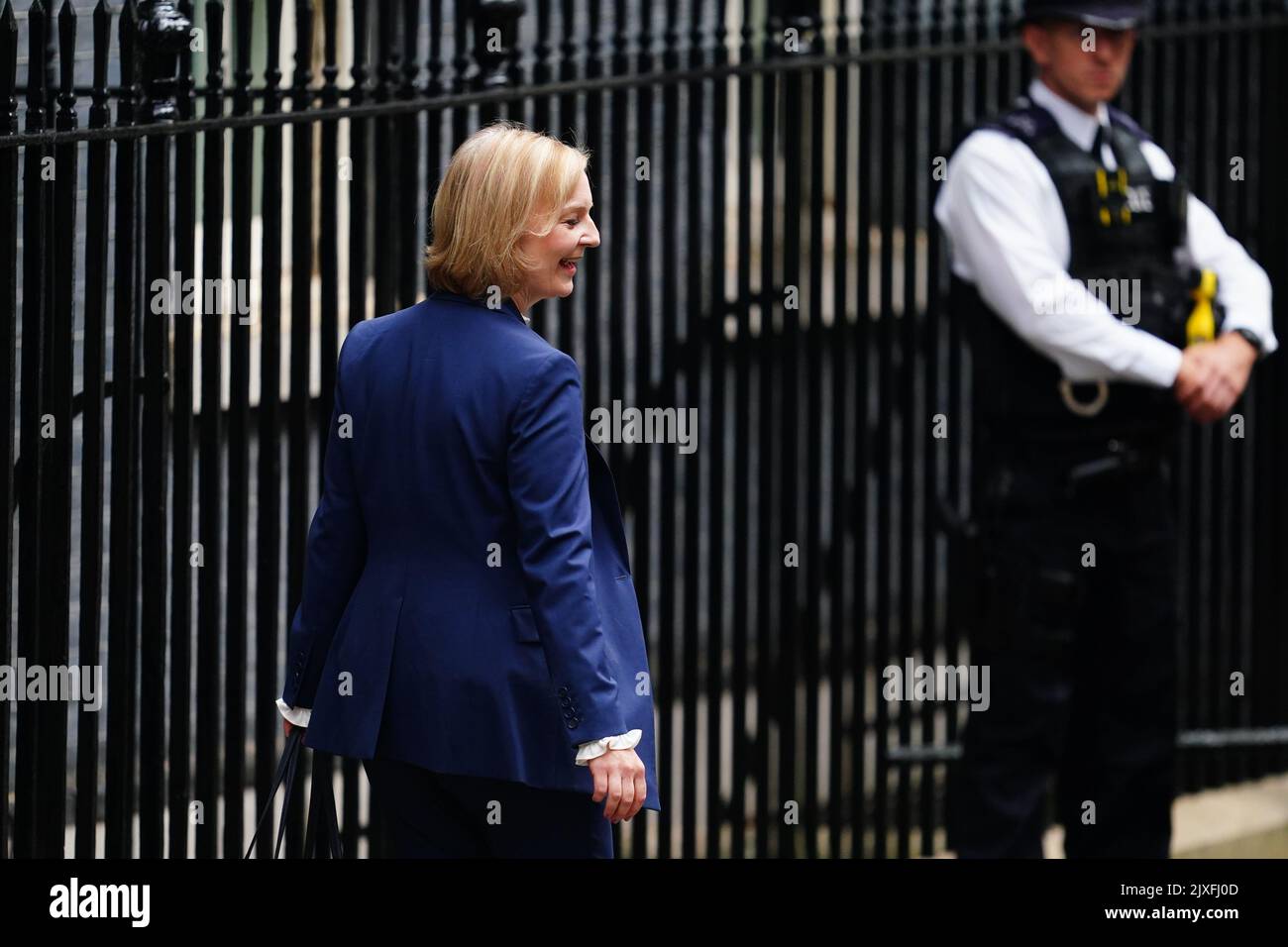 Prime Minister Liz Truss departs 10 Downing Street, Westminster, London ... Prime Minister Liz Truss departs 10 Downing Street, Westminster, London ...