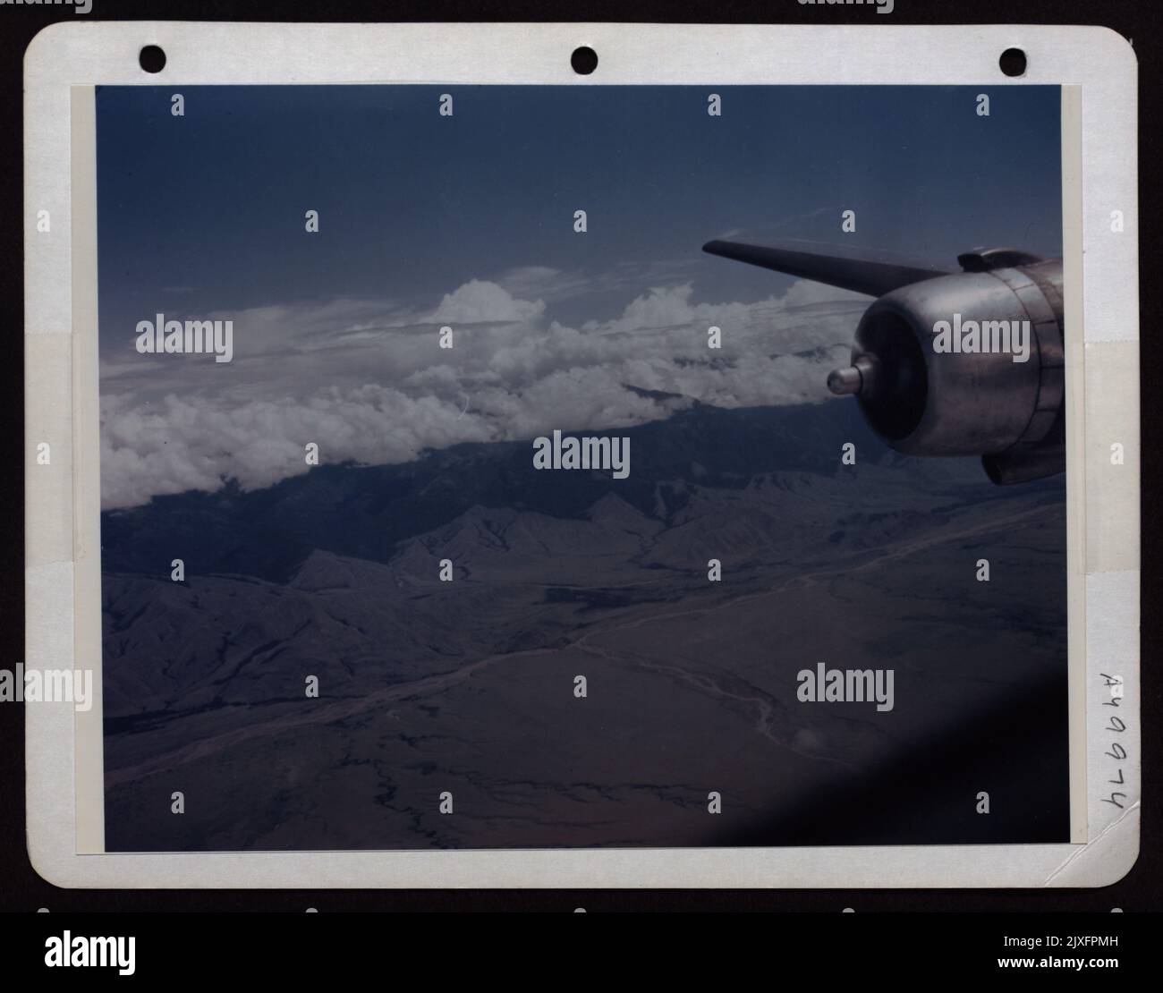 Aerial Of The Owen Stanley Mountain Range In New Guinea. Photo Taken 4 ...