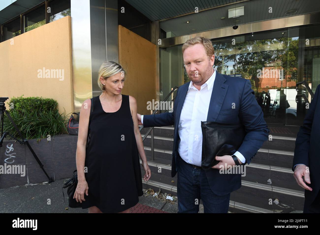 Margaret Pegum's son, James Pegum (right) and his wife Ria leave the ...