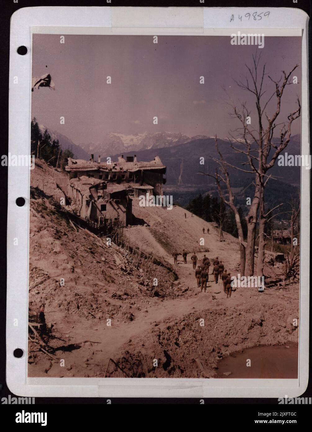 Berchtesgaden, Germany. In The Background Are The Bavarian Alps, Center ...