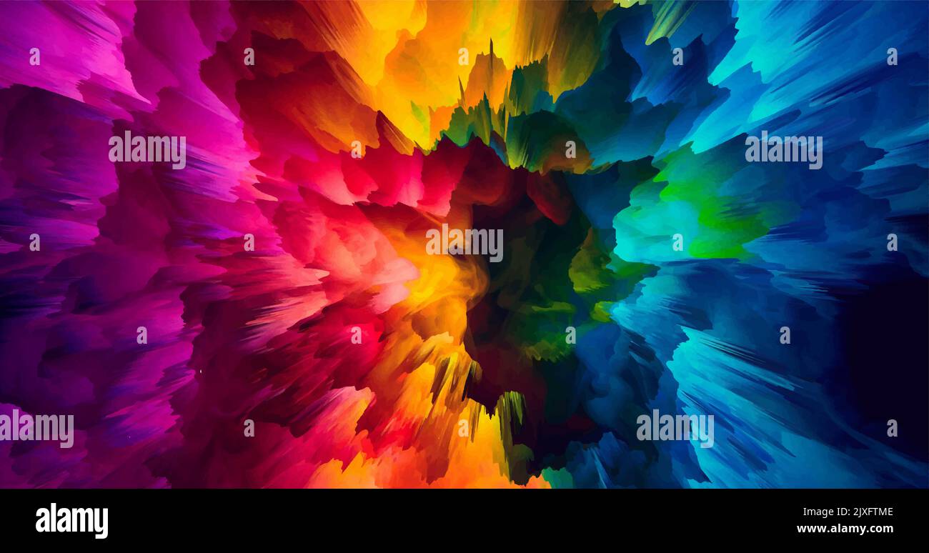 Abstract 3d background of color stains of paints Stock Vector Image ...