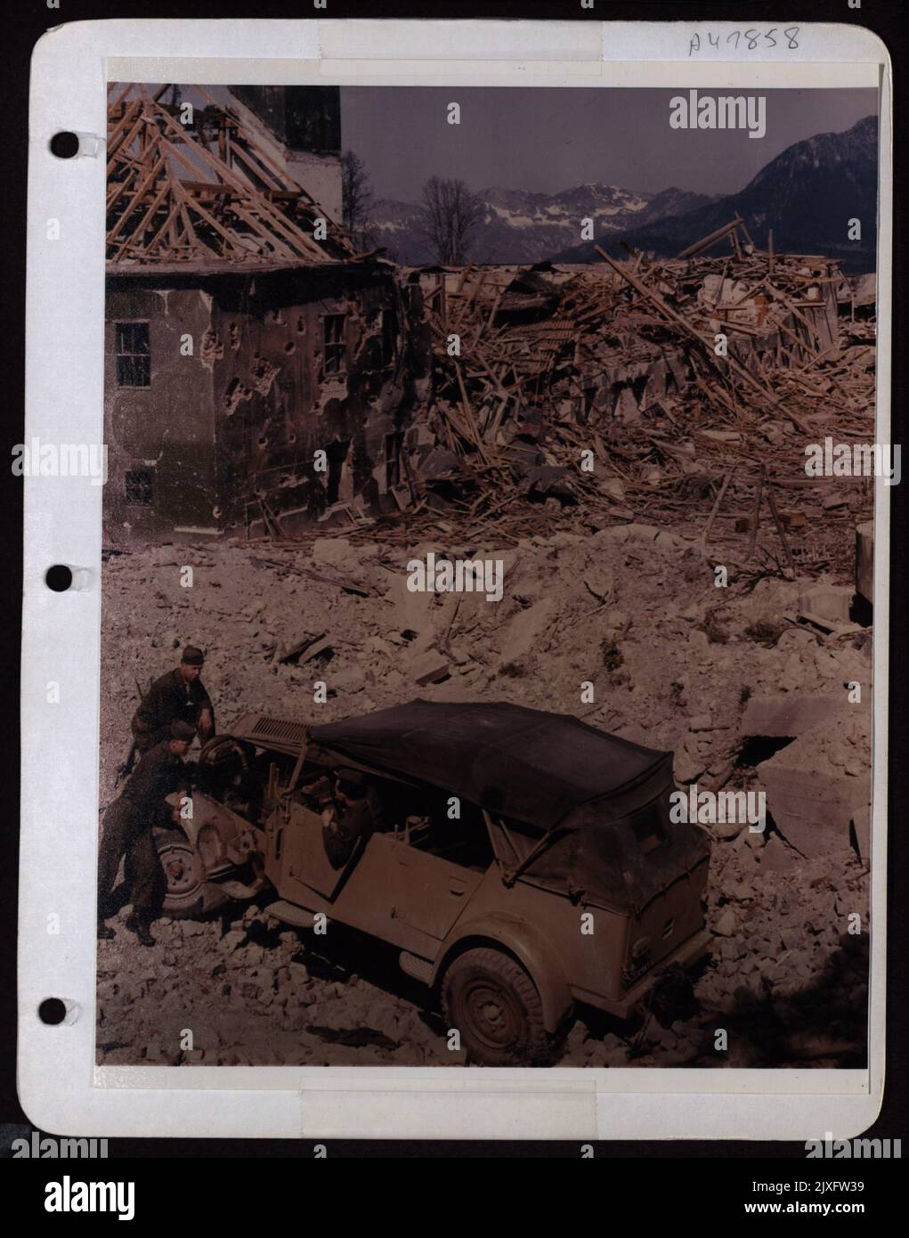 Berchtesgaden, Germany. The Stars And Stripes Are Raised Over The ...