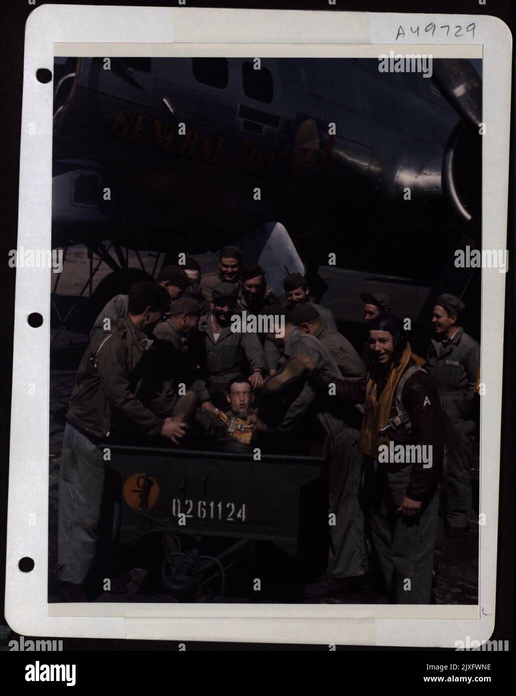 Major James Mcpartlin, Pilot, Is Initiated By A Dunking In A Trailer ...