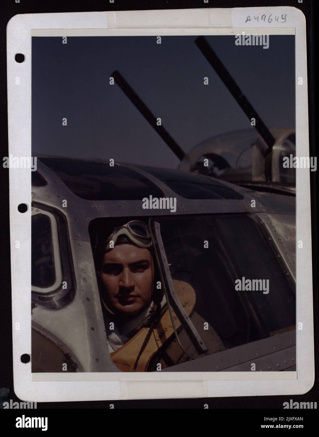 Capt. Robert V. Whitlow, Hollywood, Ca, Pilot In Cockpit Of A B-24 Of ...