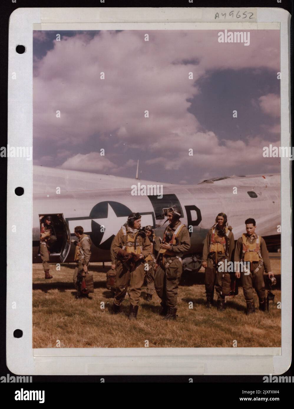 8Th Af Crew Members Just Returned From A Mission Stock Photo - Alamy