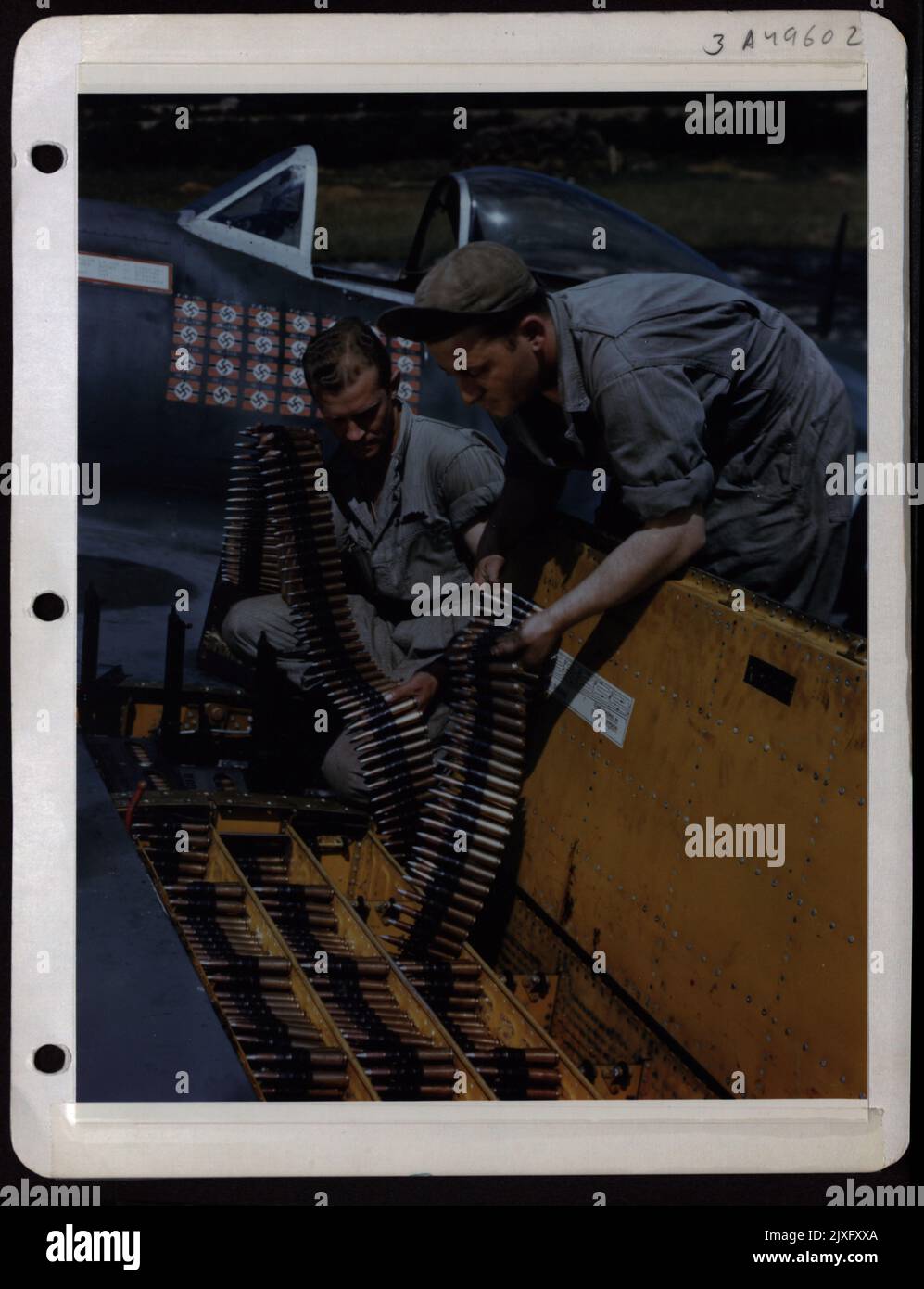 Armament Men Must Exercise Extreme Caution In Loading .50 Cal. Machine ...