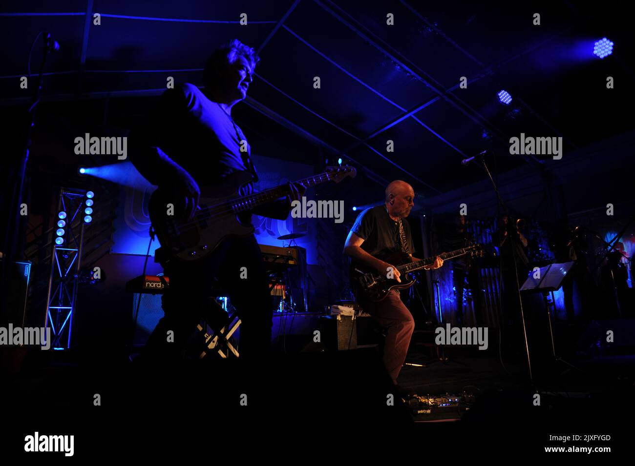 Ed Kuepper (right) performs with his band The Aints, a reformation of ...