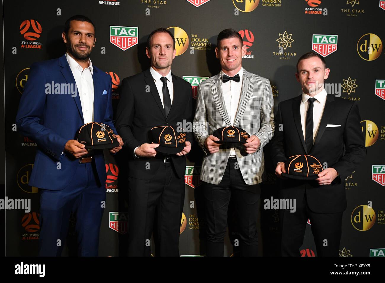 (L-R) Nikolai Topor-Stanley, Eugene Galekovic, Liam Reddy and Leigh ...