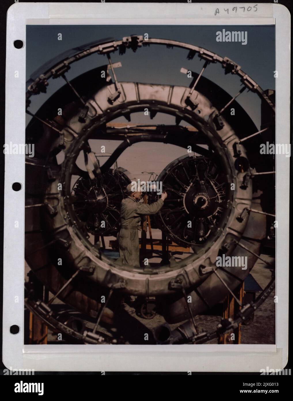 Plane View- Seen Through The Engine Cowling Ring Of A B-17 Is Msgt ...