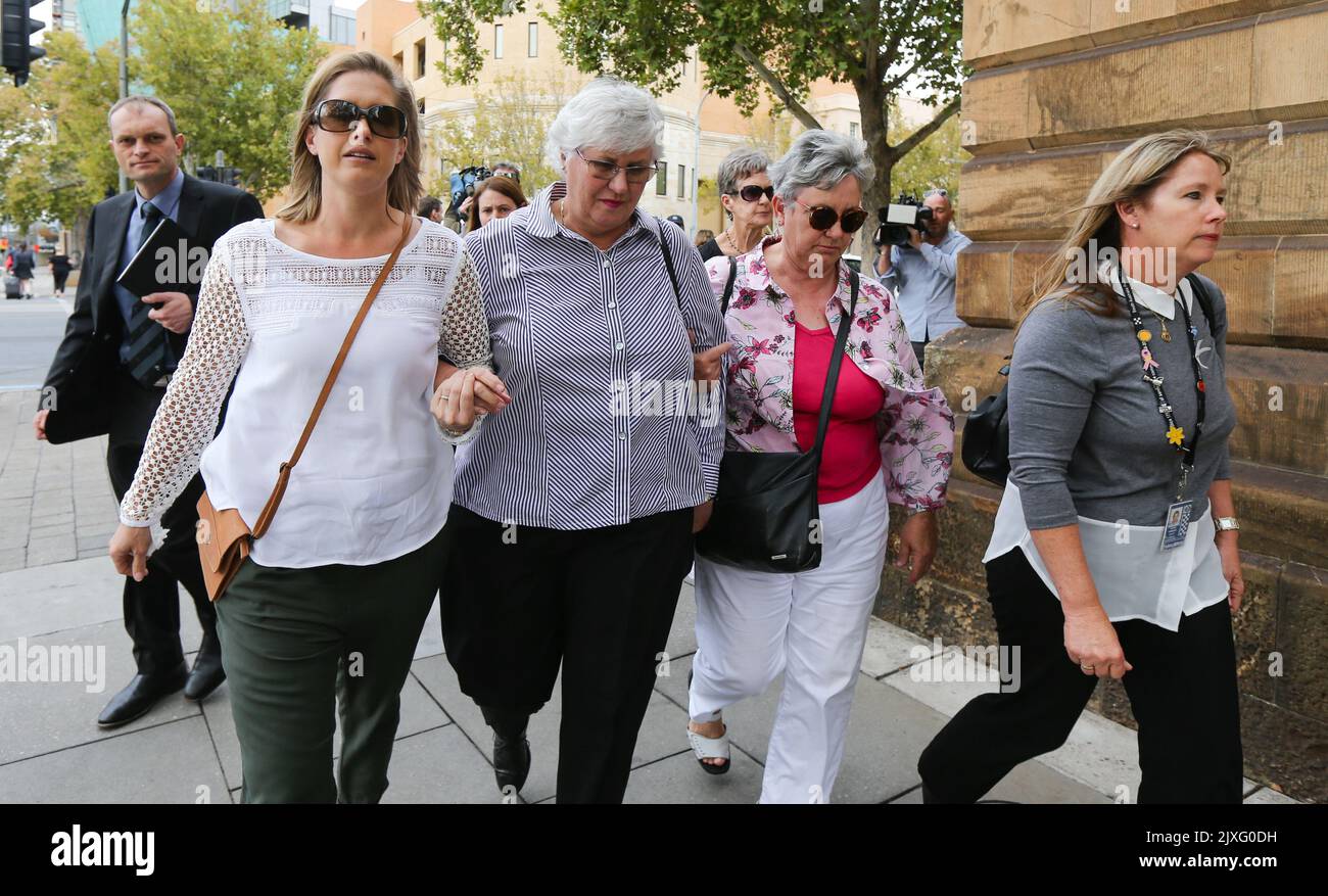 Family of murdered Adelaide schoolgirl Louise Bell leave the Court of ...