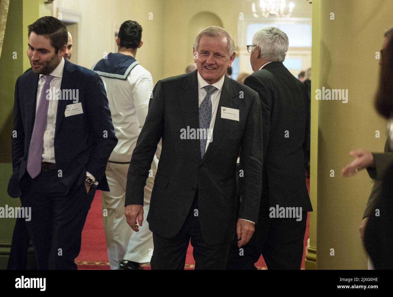 Simon Crean arrives to watch the Hon. Kim Beasley AC, (not pictured) be ...