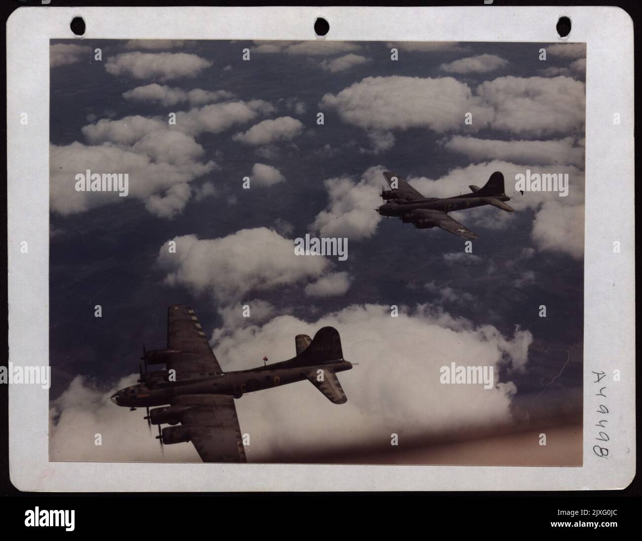 Boeing B-17 'Flying Fortresses' Of The 8Th Air Force En Route To Bomb ...