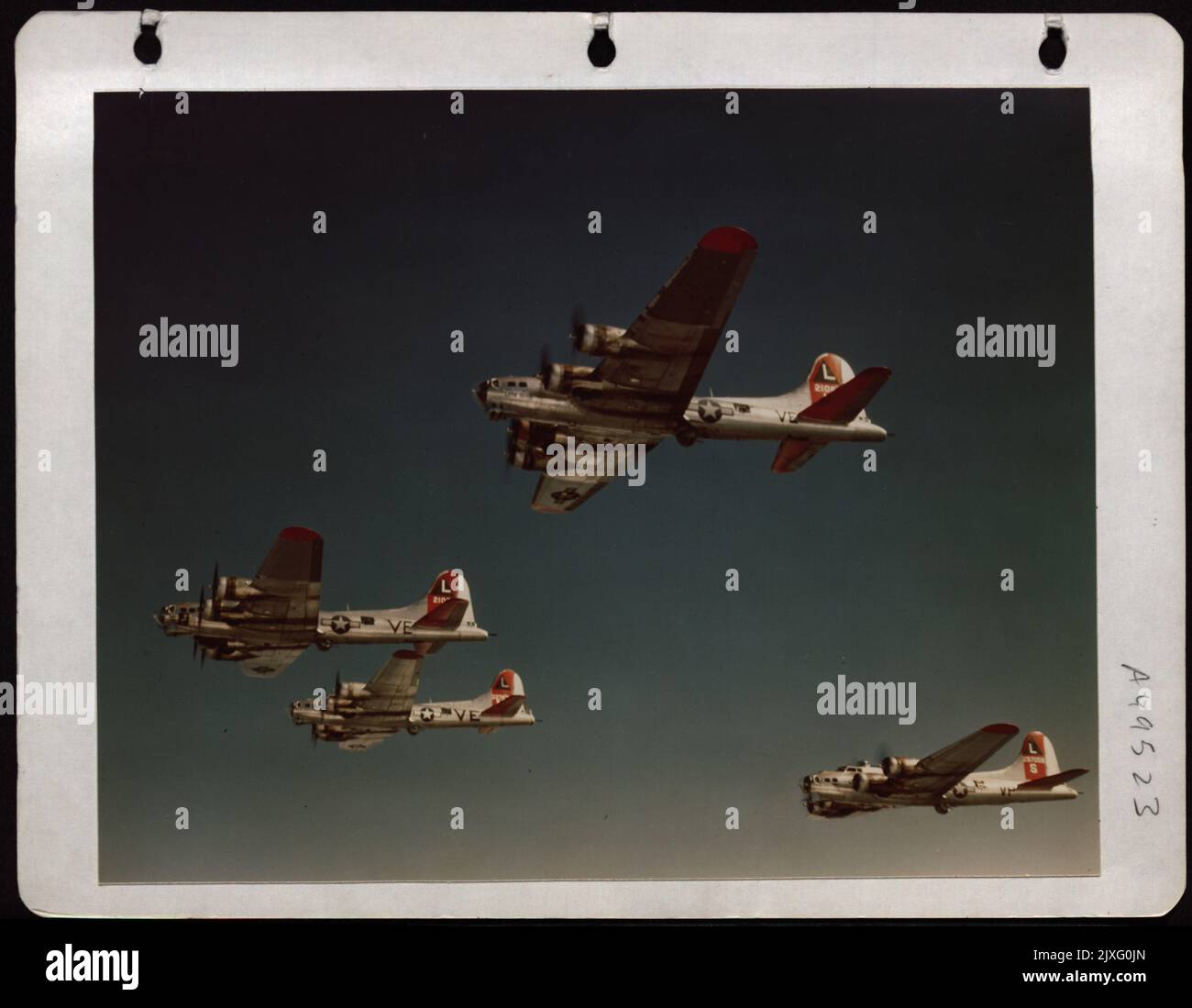 Boeing B-17S Of The 8Th Air Force In Practice Formation Over England ...