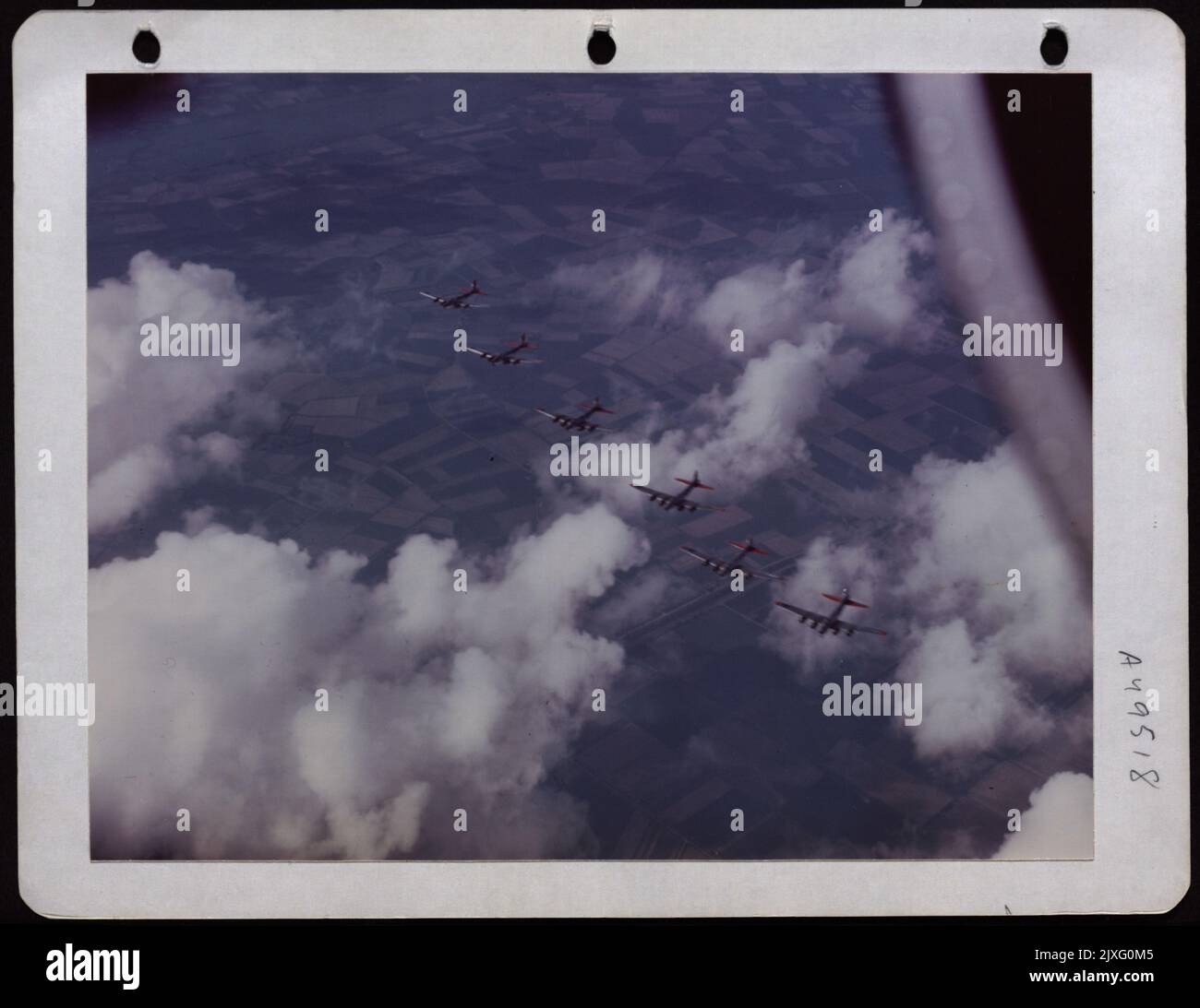 Boeing B-17S Of The 8Th Air Force In Practice Formation Over England ...