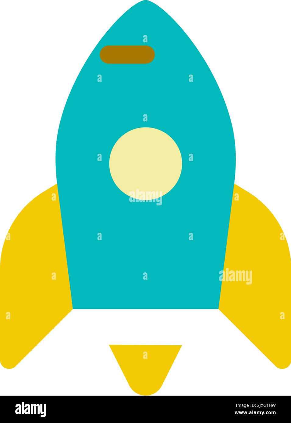 Rocket flat color ui icon Stock Vector Image & Art - Alamy