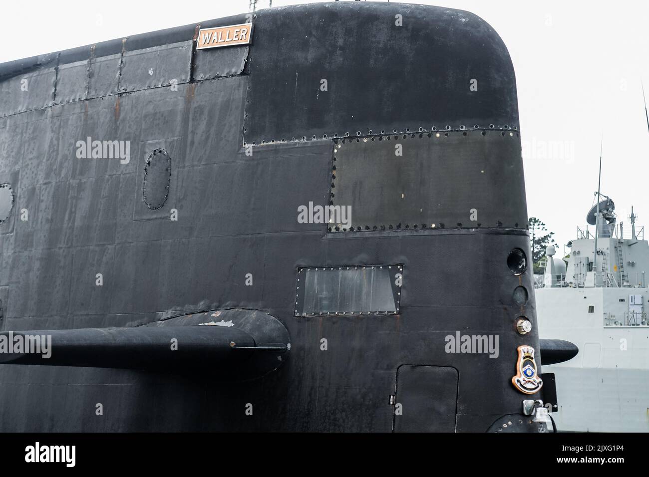A general view of HMAS Waller, one of six Collins class submarines part ...