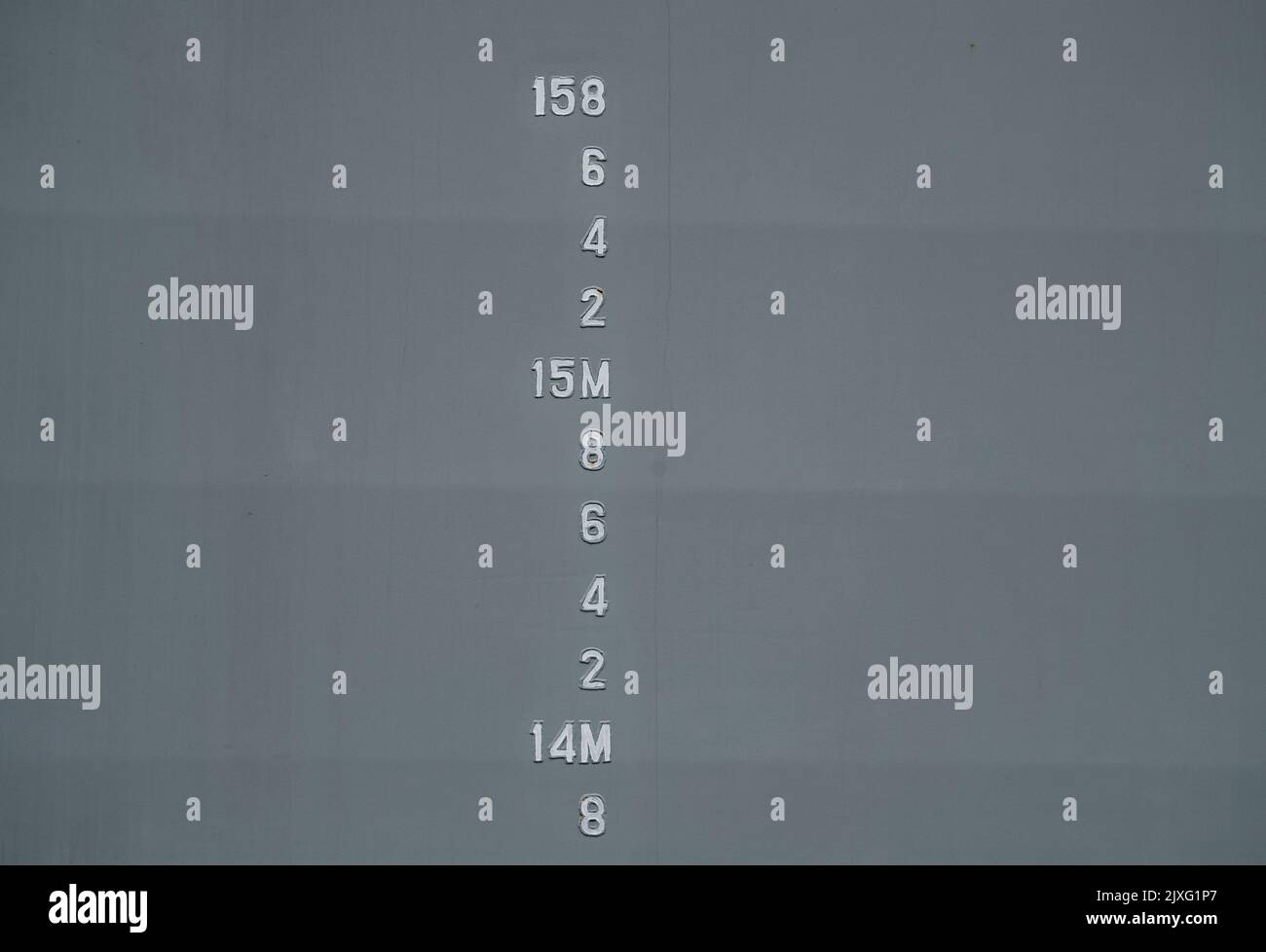 Waterline markings are seen on the HMAS Waller, one of six Collins ...