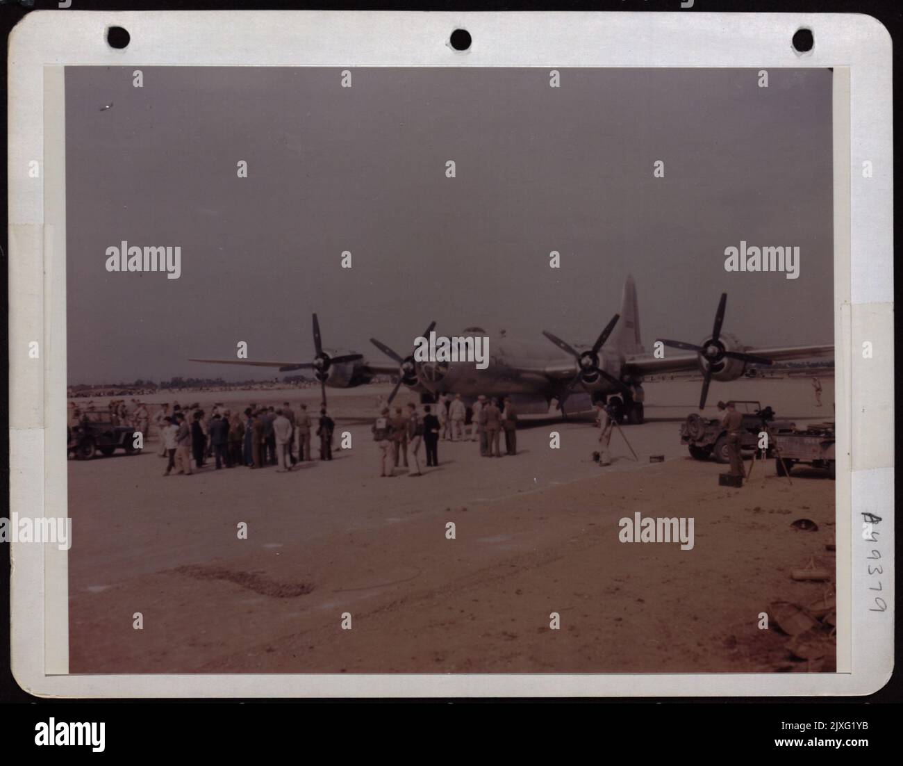 Boeing B-29 At An Airfield In China Stock Photo - Alamy