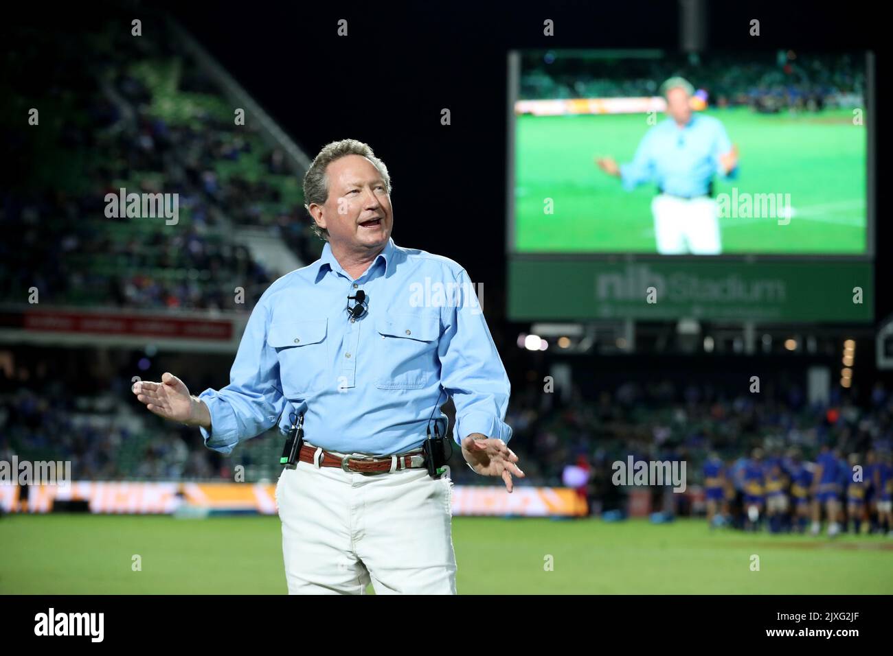 Philanthropist Andrew Forrest, founder of the World Series Rugby ...