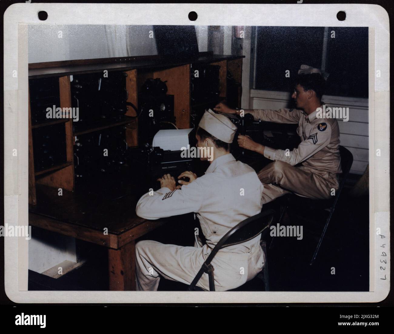 Panama. Radio Operators On Duty In The Communications Section Stock ...