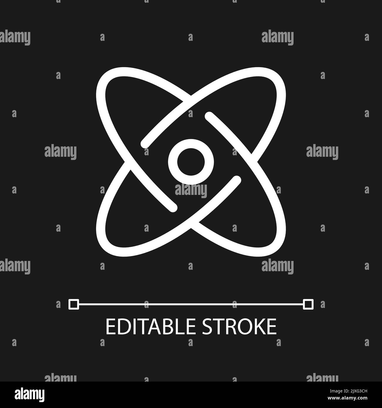 Science pixel perfect white linear ui icon for dark theme Stock Vector ...