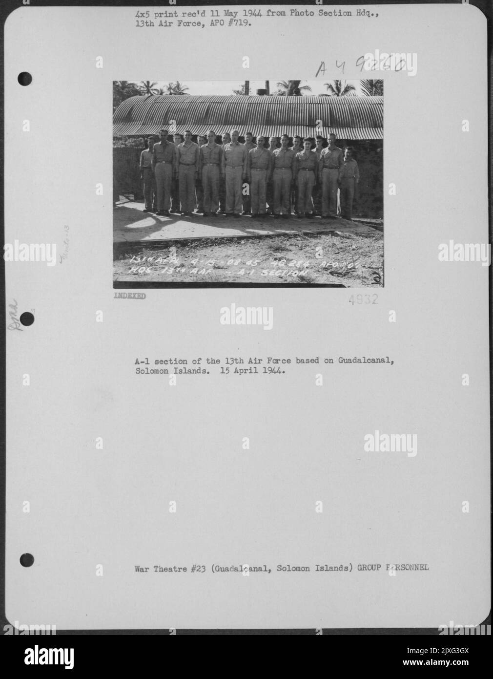 A-1 Section Of The 13Th Air Force Based On Guadalcanal, Solomon Islands ...