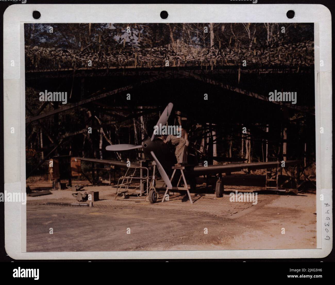 Armorers Working On 50 Cal. Guns And 37Mm Cannon - Madden Field, Panama ...