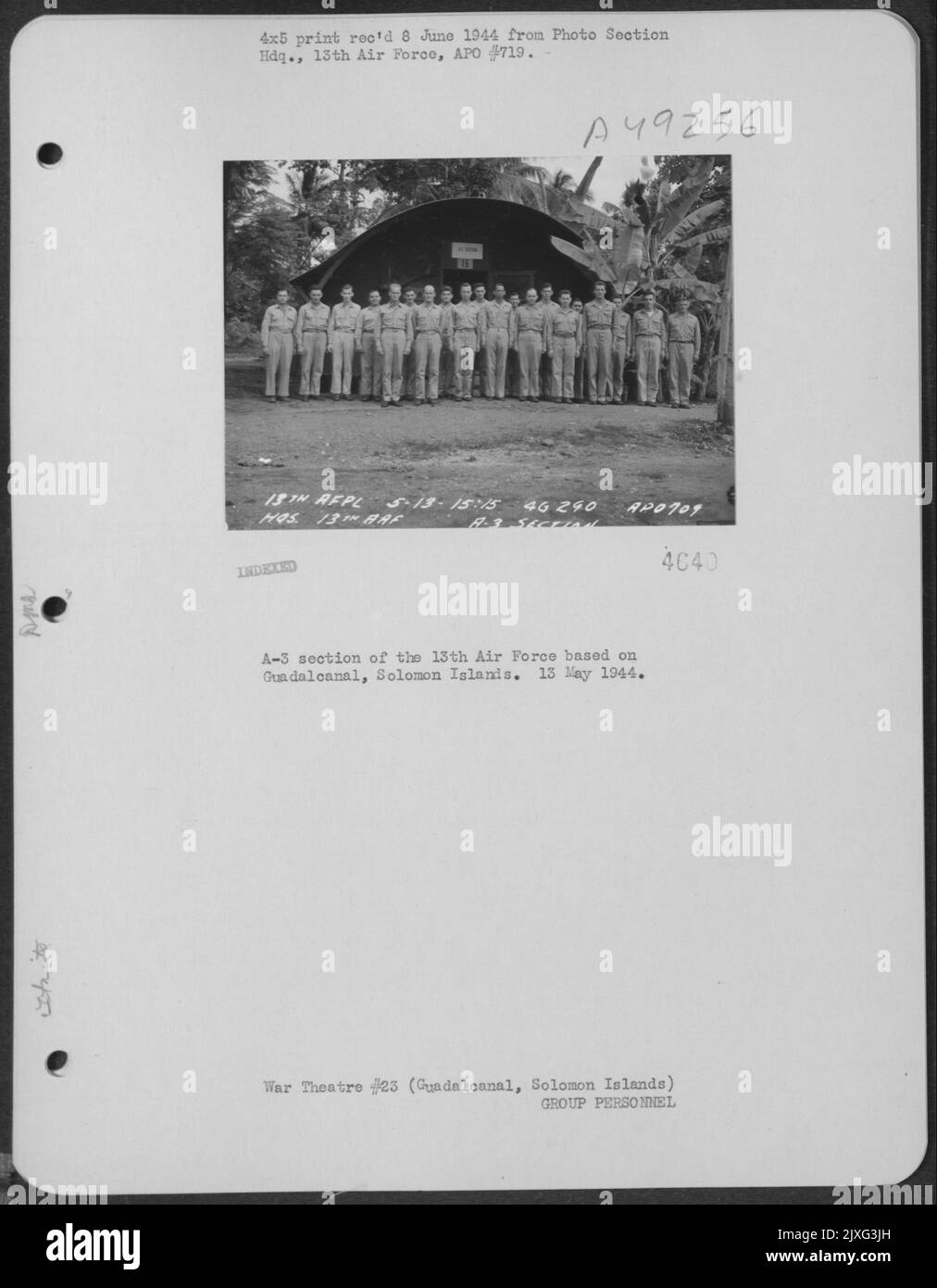 A-3 Section Of The 13Th Air Force Based On Guadalcanal, Solomon Islands ...