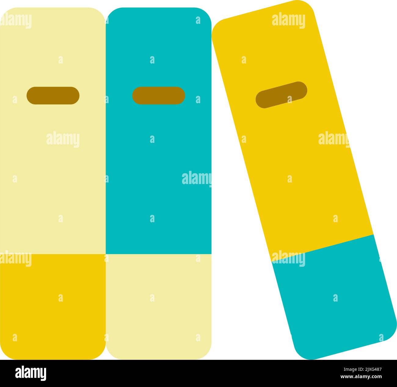 Messy bookshelf flat color ui icon Stock Vector Image & Art - Alamy