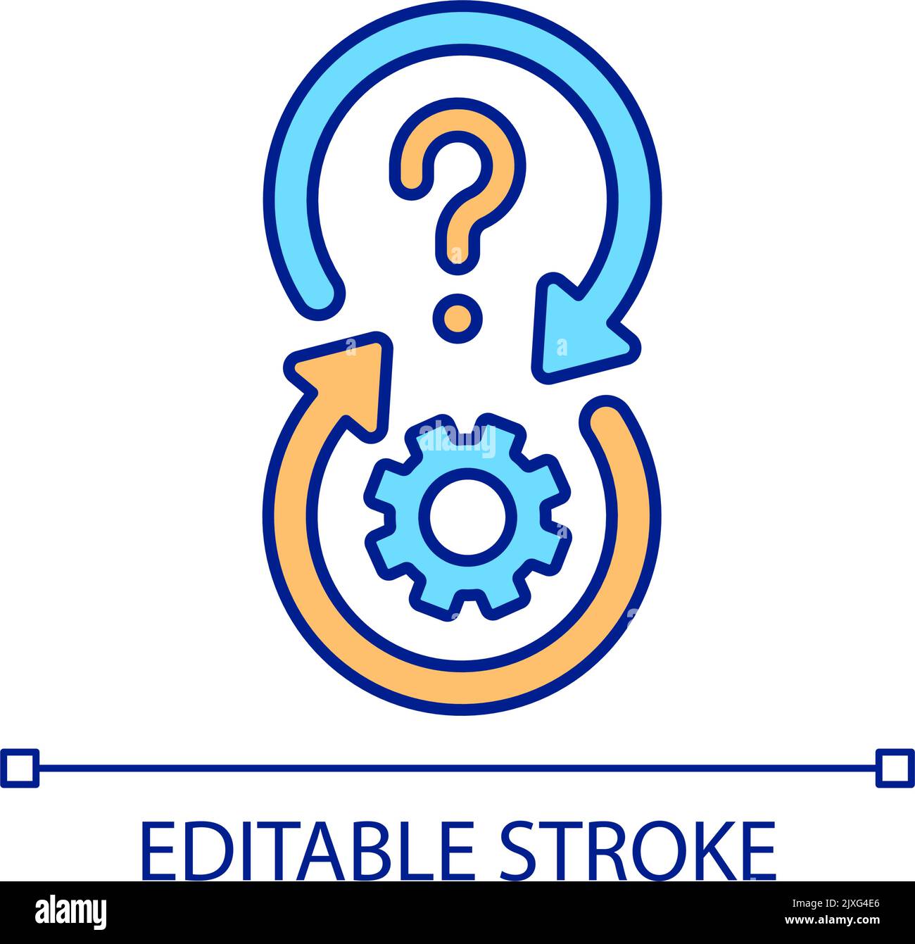 Information support setup RGB color icon Stock Vector Image & Art - Alamy