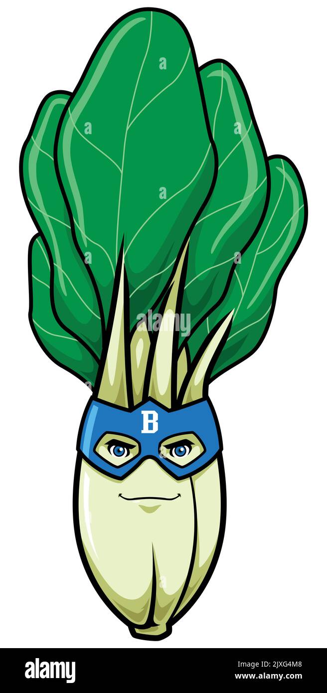 Bok Choy Superhero Mascot Stock Vector Image & Art - Alamy