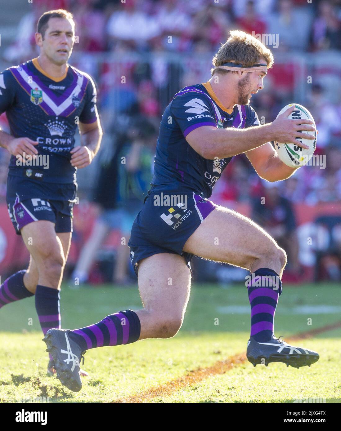 Christian Welch of the Storm during the Round 9 NRL match between the ...