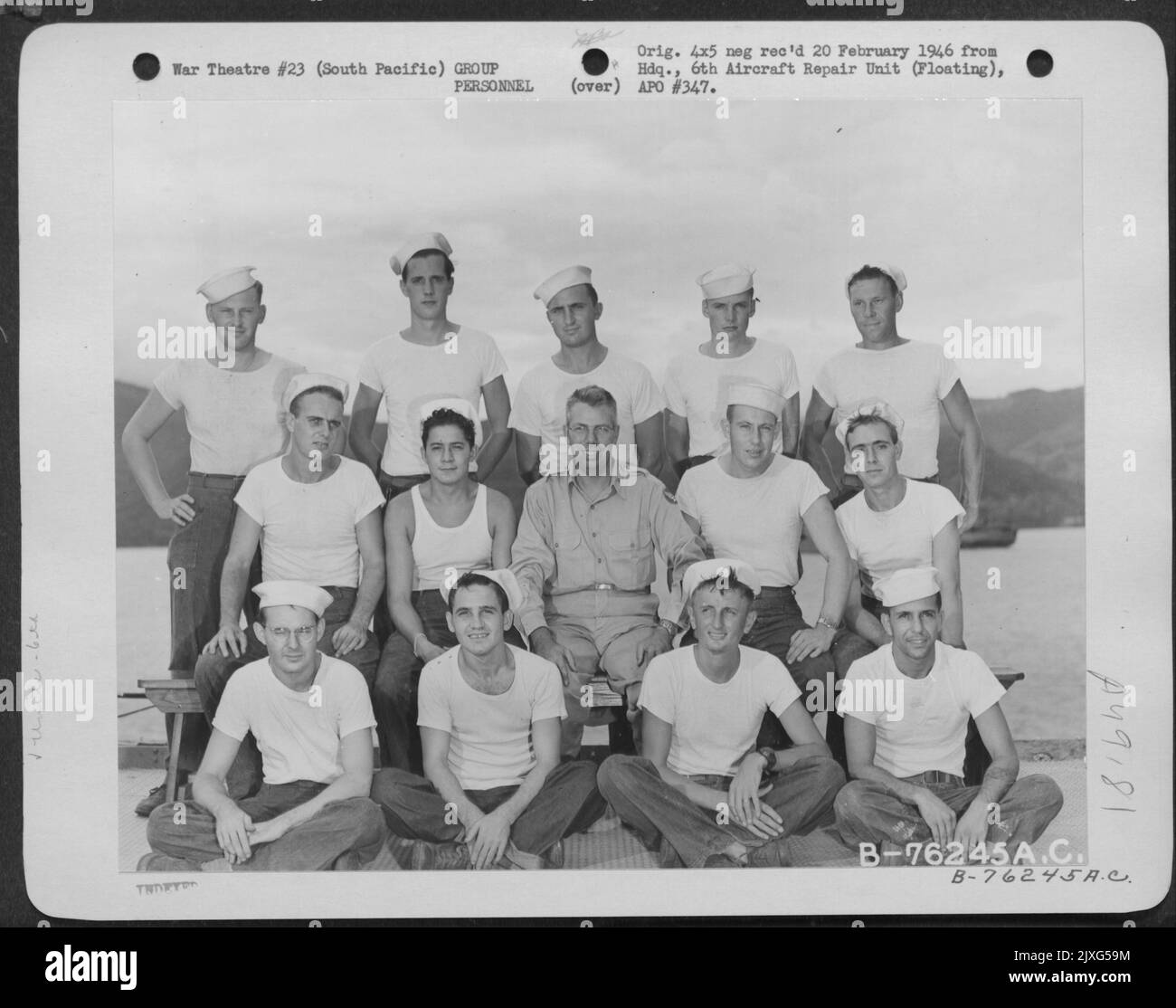 Ground Radar Personnel Of The 6Th Aircraft Repair Unit (Floating) Pose ...
