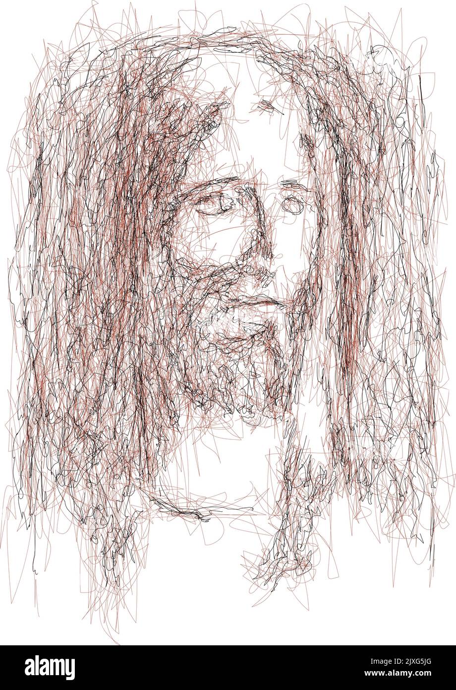 Imaginary face of Jesus Christ, Catholic and Orthodox Christian ...
