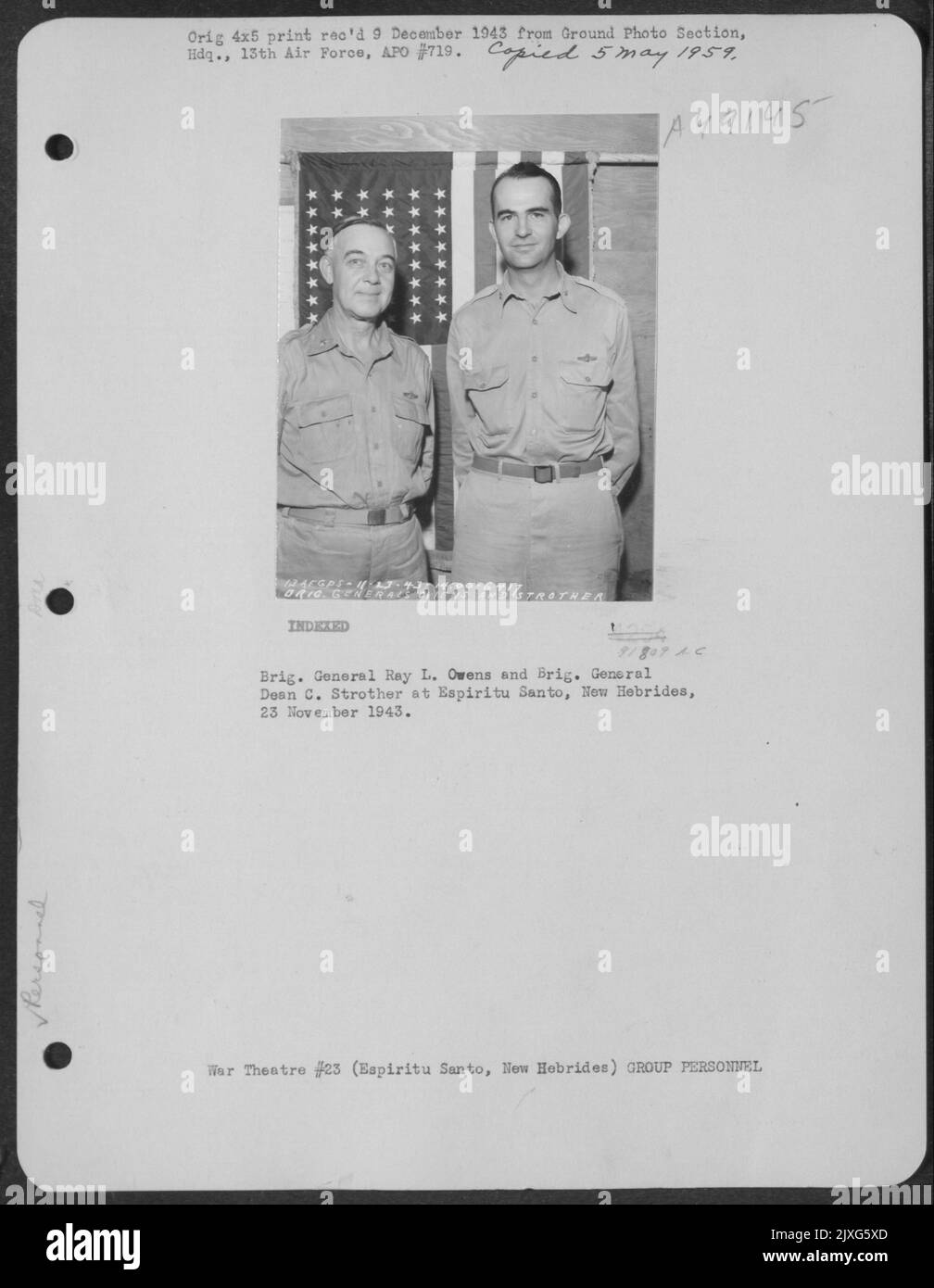 Brig. General Ray L. Owens And Brig. General Dean C. Strother At ...