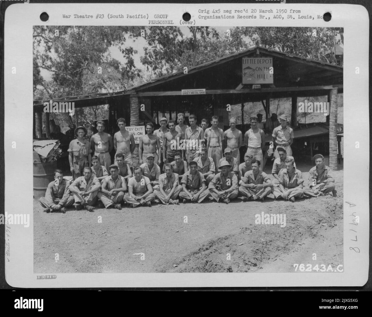 Sheet Metal Shop Personnel Of The 478Th Air Service Squadron, Pose For ...