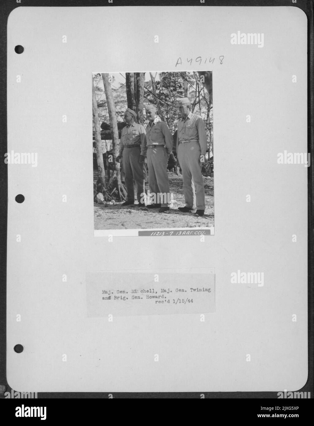 Major General Mitchell, Major General Twining And Brig. Gen. Howard ...