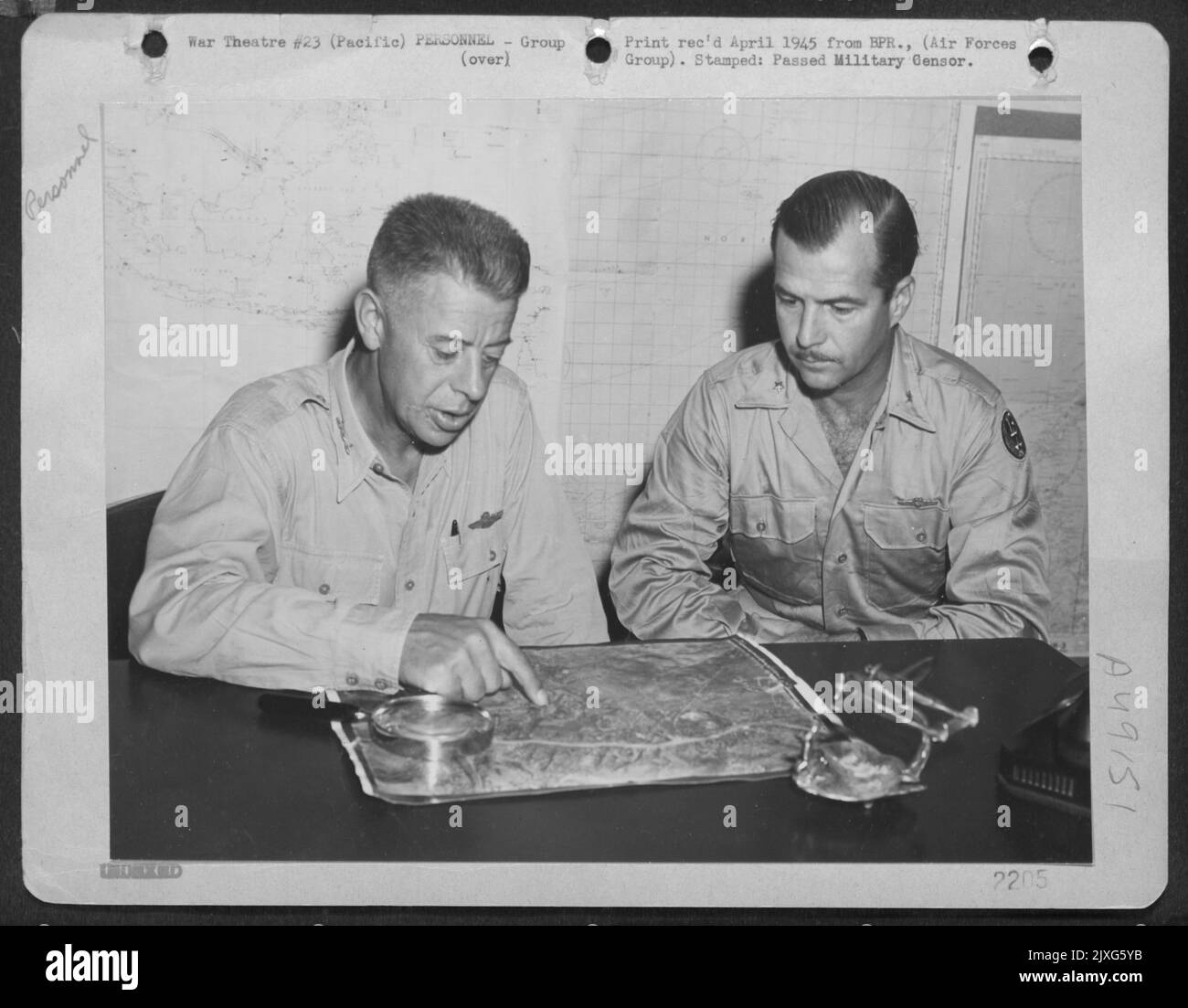 Bri Gen Paul B. Wurtsmith, Right, Newly Appointed Commander Of The 13Th ...