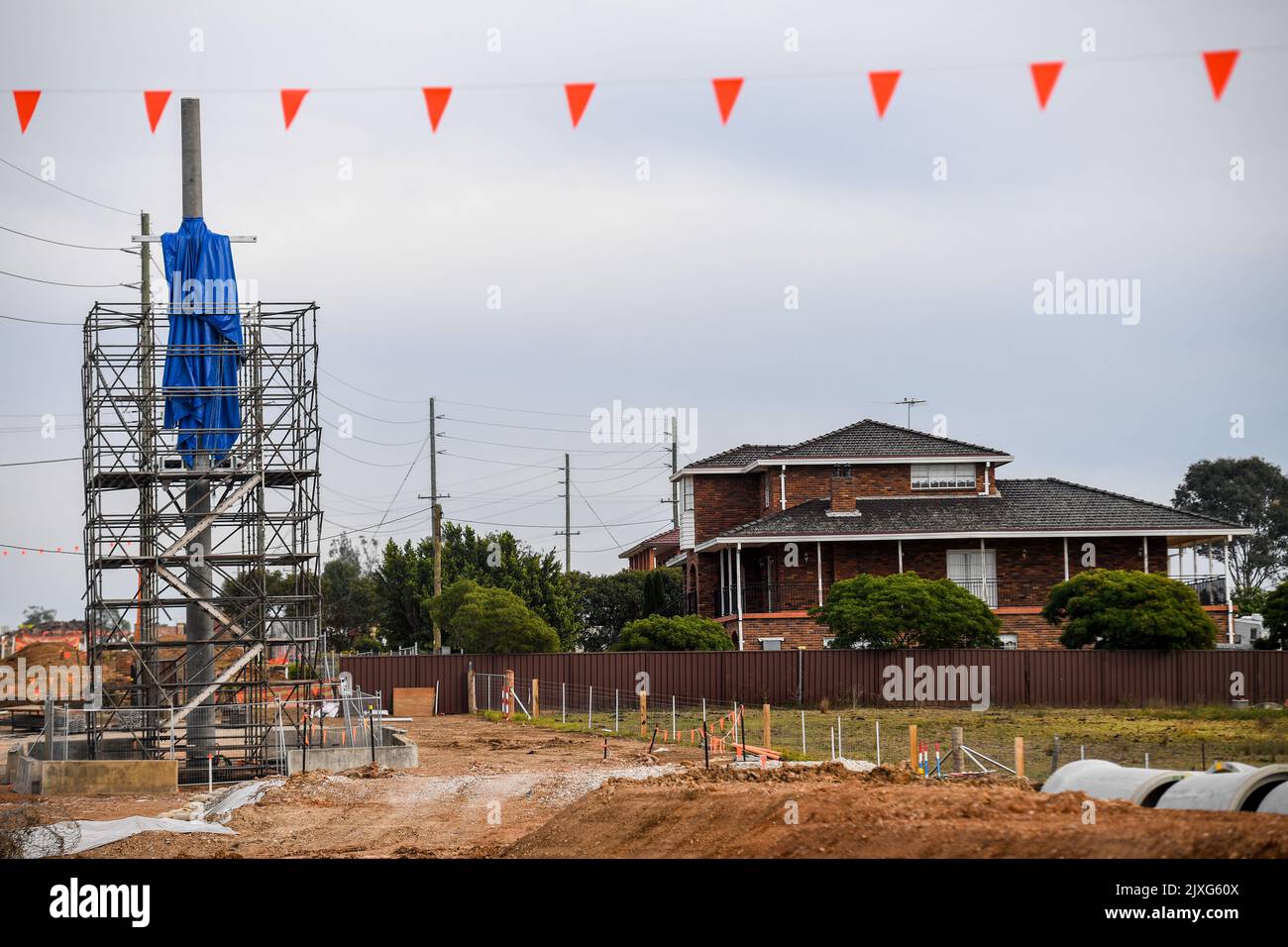 A general view of the Bringelly Road upgrade in Sydney, Tuesday, May 8 ...