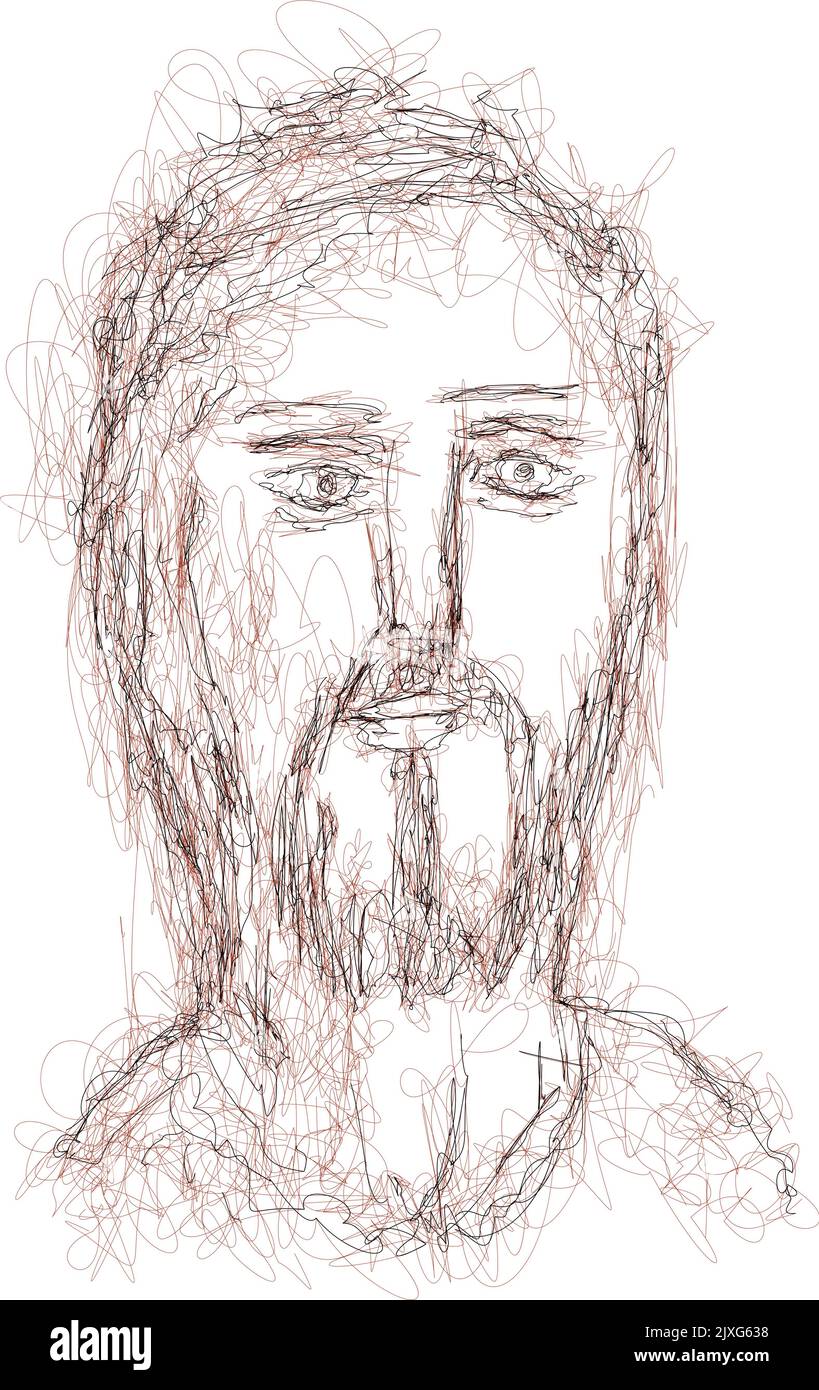 Imaginary face of Jesus Christ, Catholic and Orthodox Christian ...