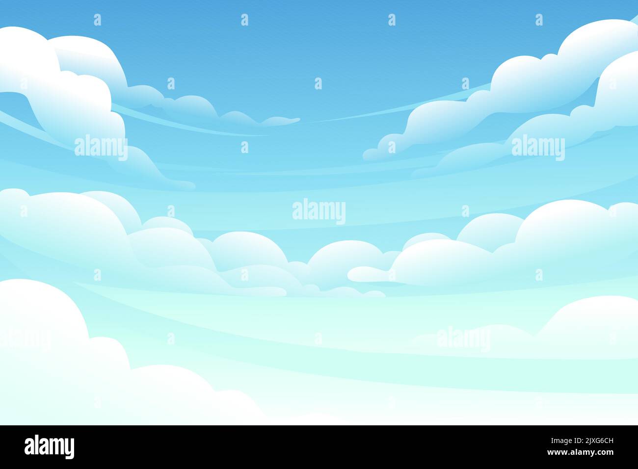 Dawn sky with clounds background daytime vector wide horizontal ...