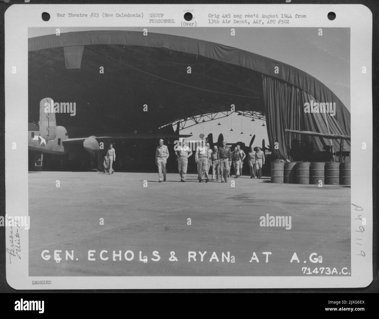 A Visit To The 13Th Air Depot Is Made By Major General Oliver P. Echols ...