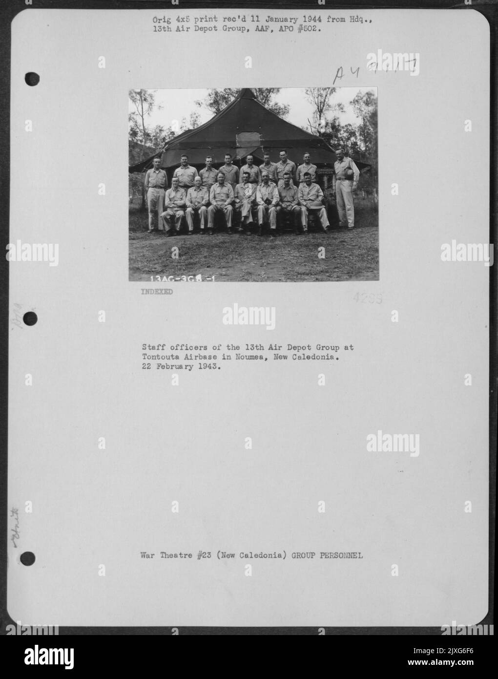 Staff Officers Of The 13Th Air Depot Group At Tontouta Airbase In ...